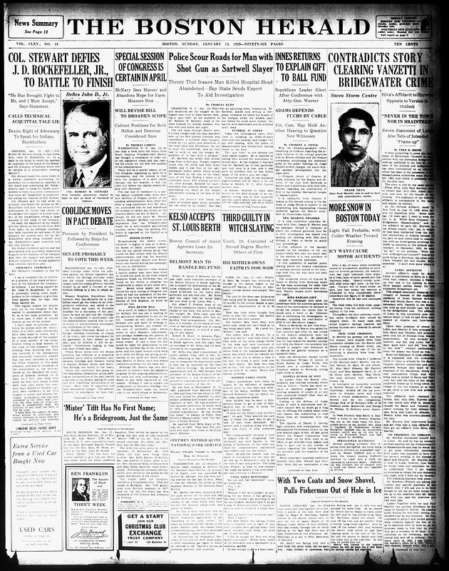 Boston Herald. January 13, 1929 - Digital Commonwealth