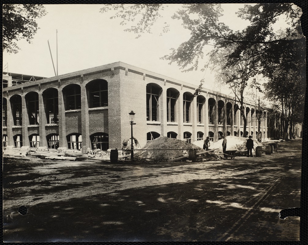 Pacific Mills new worsted (weaving) mill, looking northerly from corner ...