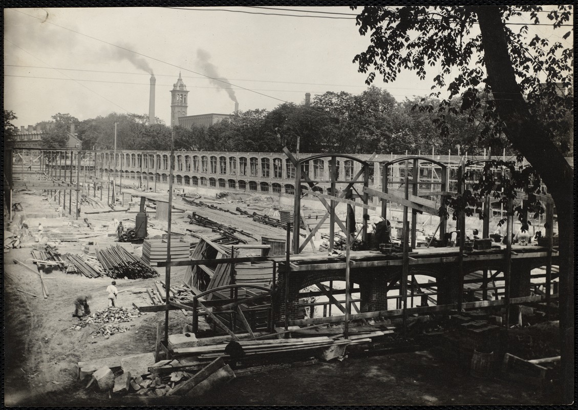 New worsted (weaving) mill, looking easterly from top of yarn mill ...