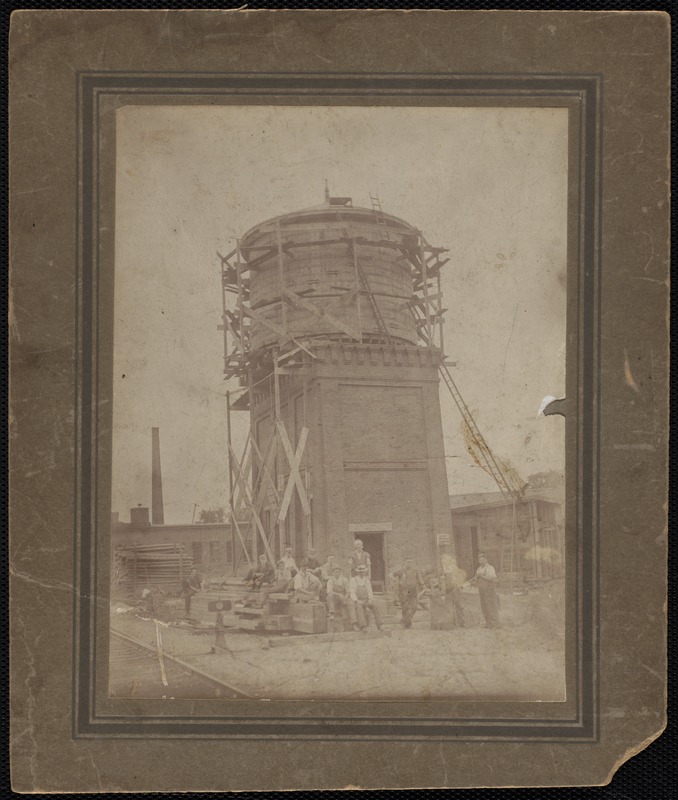 Water tower, location unknown - Digital Commonwealth