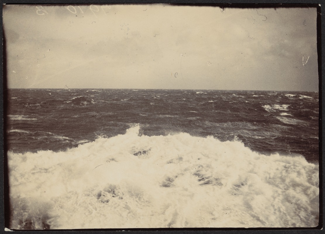 Views of ocean from boat - Digital Commonwealth