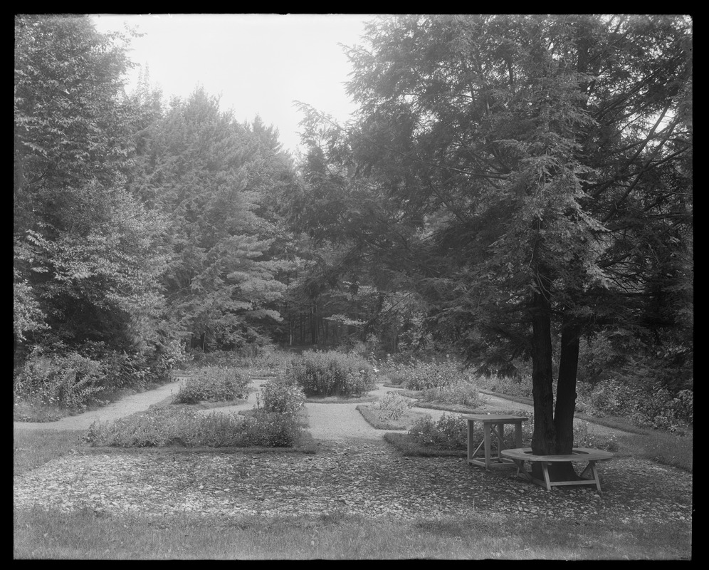 Shipton Court: garden - Digital Commonwealth