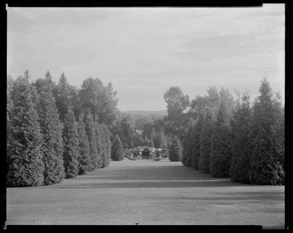 Groton Place: rock pool landscape - Digital Commonwealth