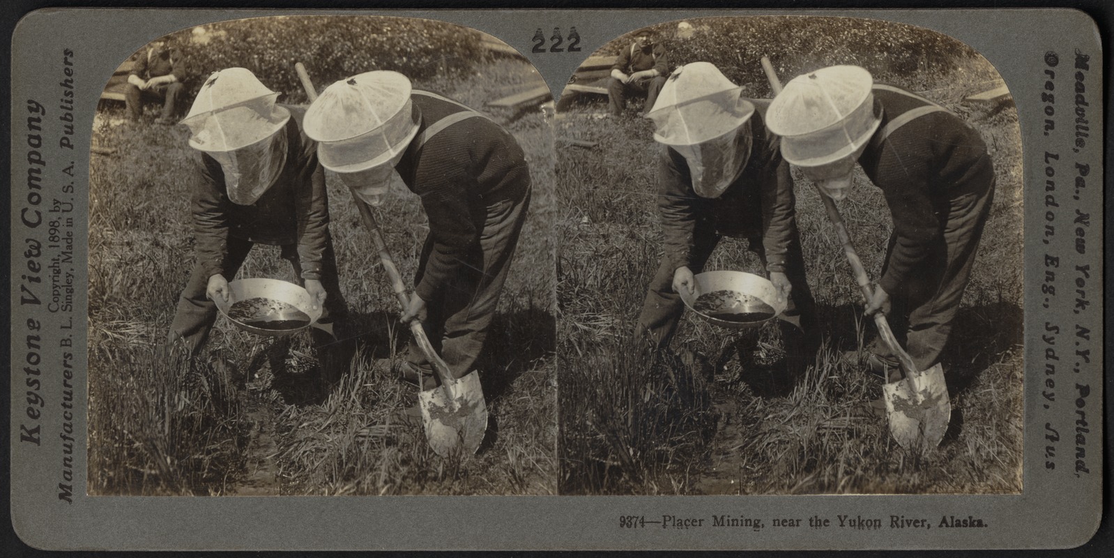 Placer mining, near the Yukon River, Alaska - Digital Commonwealth
