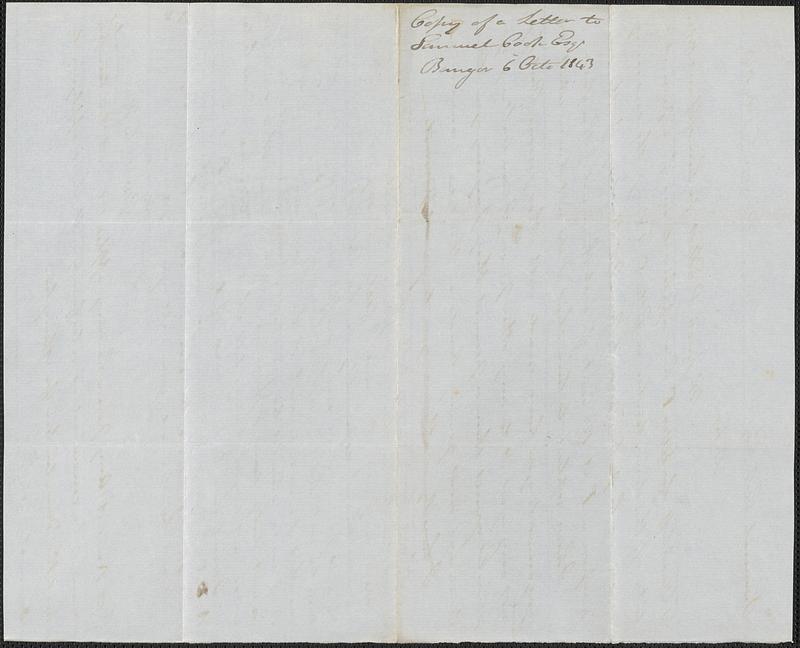 George Coffin to Samuel Cook, 6 October 1843 - Digital Commonwealth