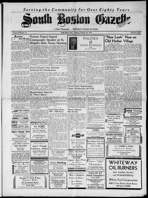 South Boston Gazette, October 10, 1957 - Digital Commonwealth