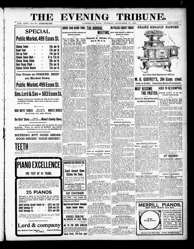 The Evening Tribune. September 17, 1901 - Digital Commonwealth