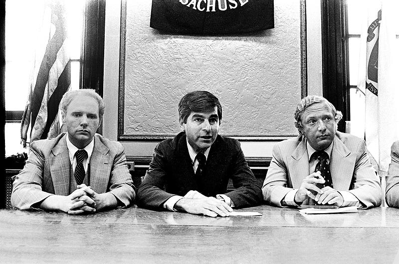 Representative Voke, Governor Dukakis, Mayor Pressman - Digital Commonwealth