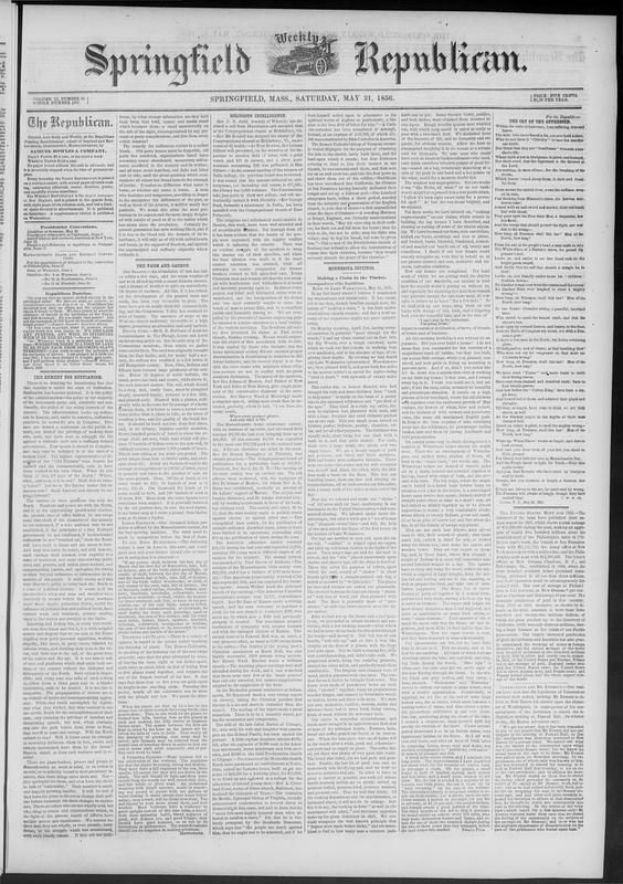 Springfield Weekly Republican - Digital Commonwealth