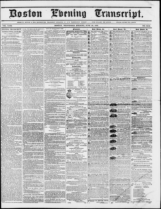 Boston Evening Transcript - Digital Commonwealth