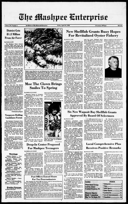 The Mashpee Enterprise. April 10, 1998 - Digital Commonwealth