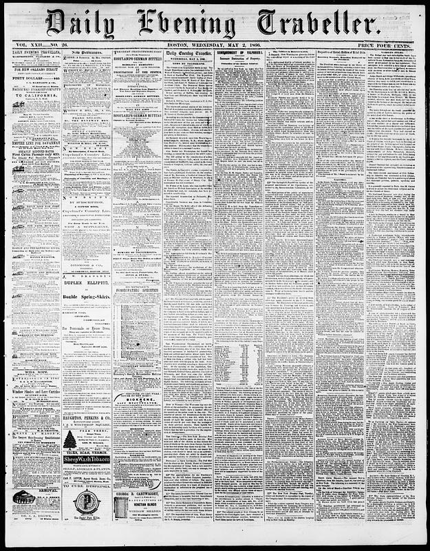 Daily Evening Traveller. May 02, 1866 - Digital Commonwealth