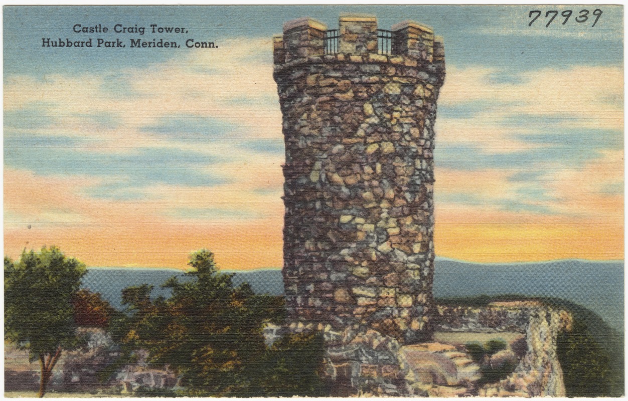 Castle Craig Tower, Hubbard Park, Meriden, Conn. - Digital Commonwealth