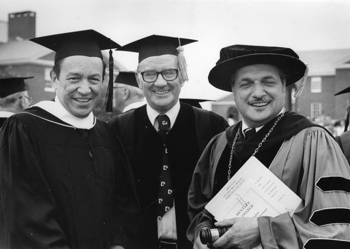 President Gregory Adamian at 1977 Commencement - Digital Commonwealth
