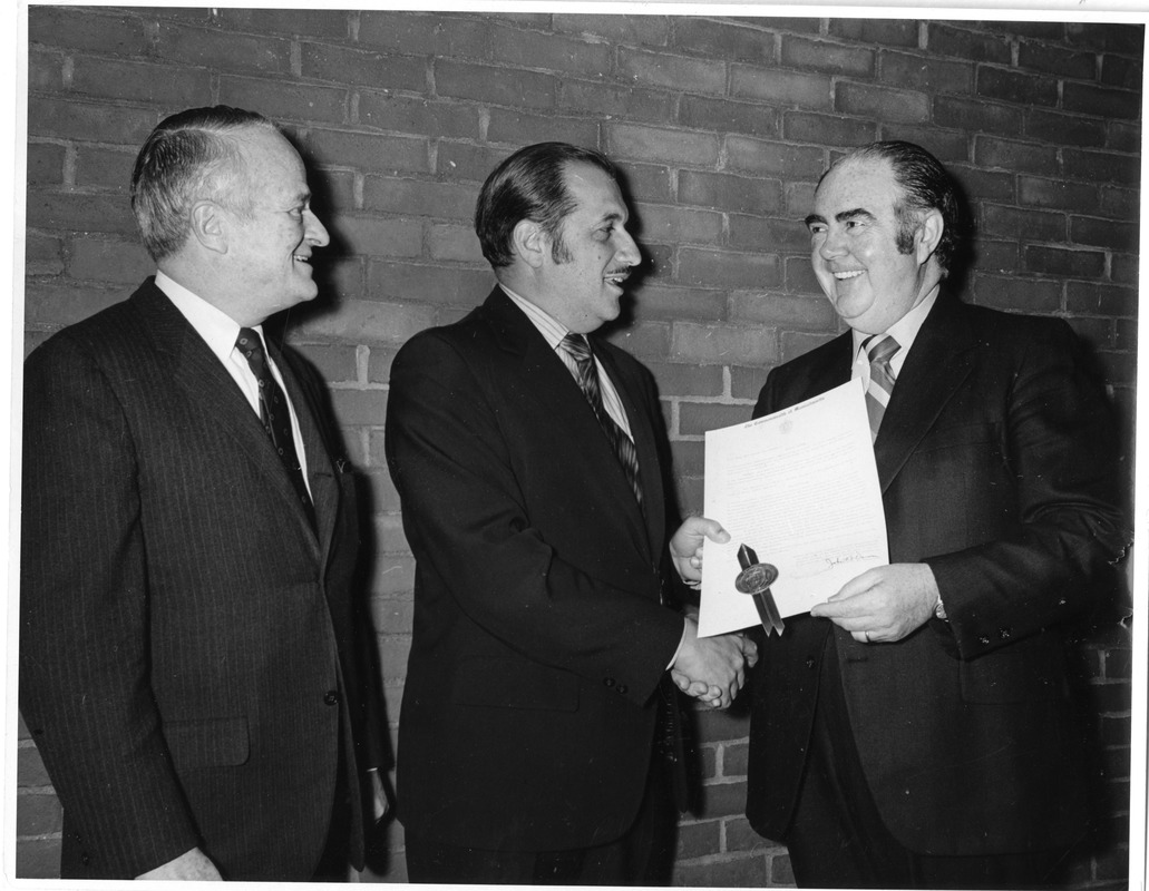 President Gregory Adamian and Robert B. Harkness receive new Bentley ...