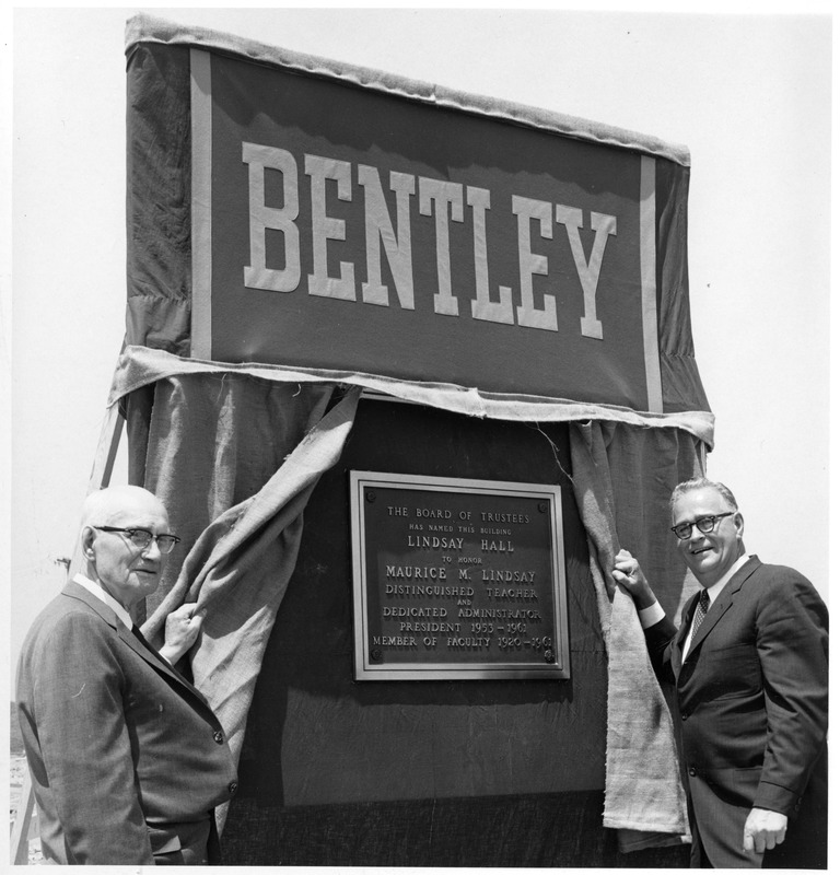 Presidents Maurice Monroe Lindsay and Thomas Morison at dedication of ...