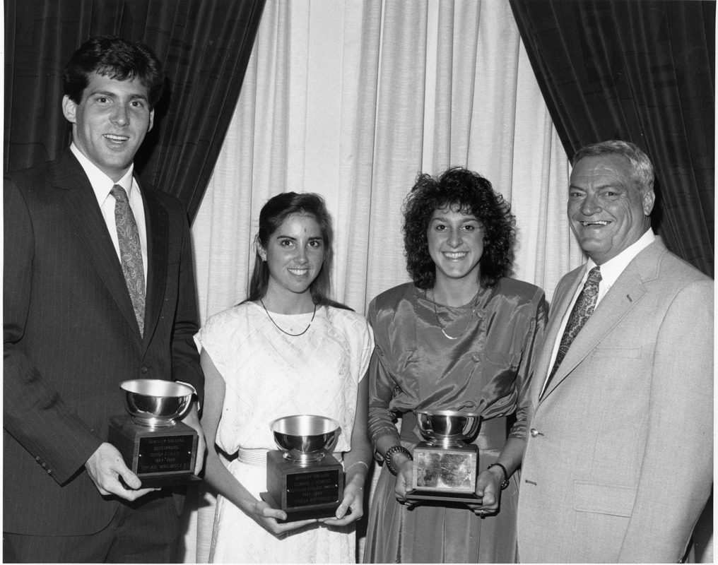 Brian Walmsley, Teresa Kittredge, and Lisa Monteleone receive 1987-1988 ...