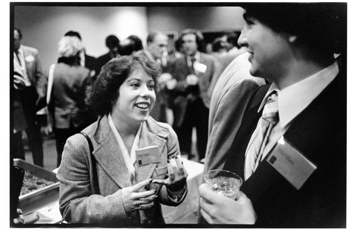 People mingling at event - Digital Commonwealth