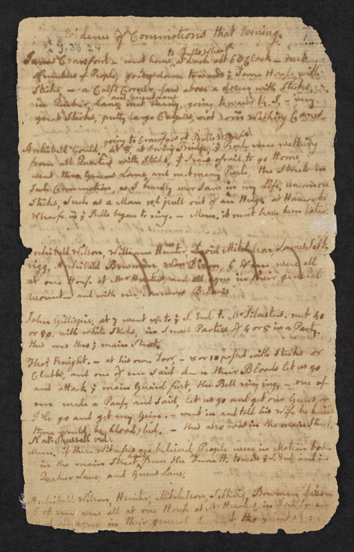 Boston Massacre trial notes - Digital Commonwealth