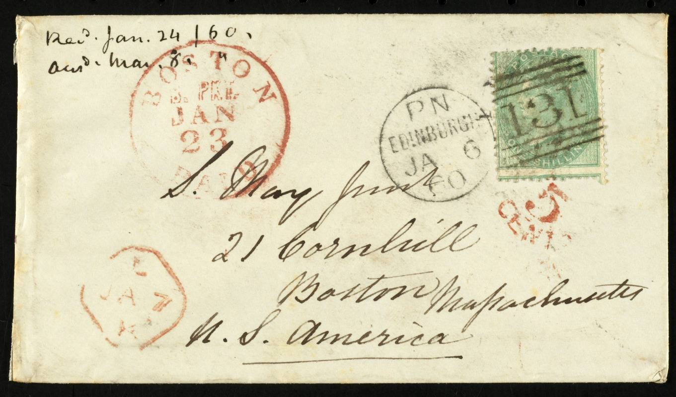 Letter from Eliza Wigham, Edinburgh, to Samuel May, 6.1.1860 - Digital ...