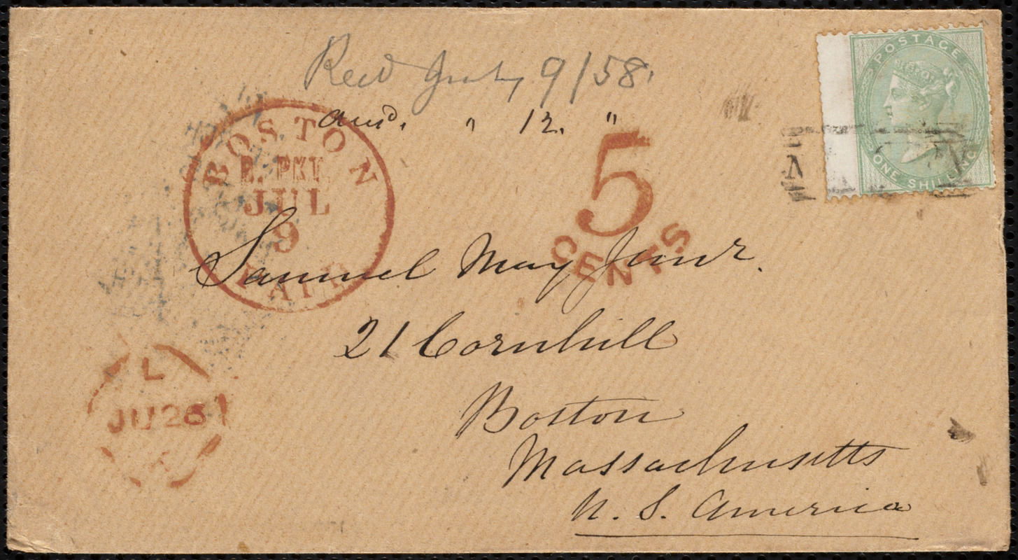 Letter from Eliza Wigham, Edinburgh, to Samuel May, 25.6.58 - Digital ...