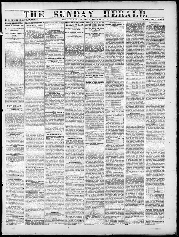 The Boston Herald. September 14, 1873 - Digital Commonwealth