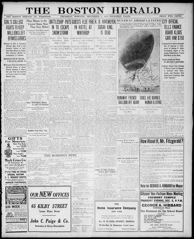 The Boston Herald. December 05, 1907 - Digital Commonwealth