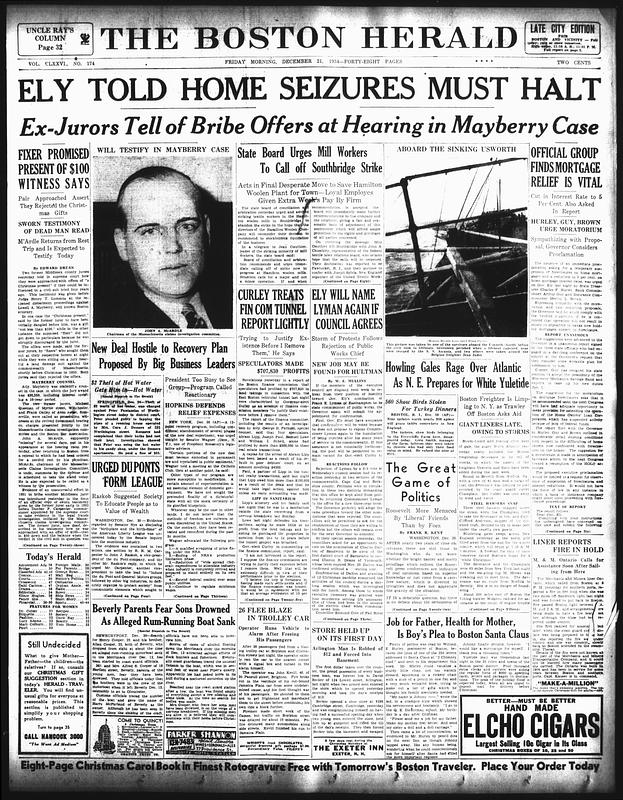 Boston Herald. December 21, 1934 - Digital Commonwealth