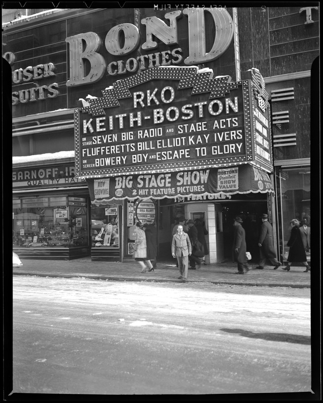 Marquee of RKO Keith-Boston - Digital Commonwealth