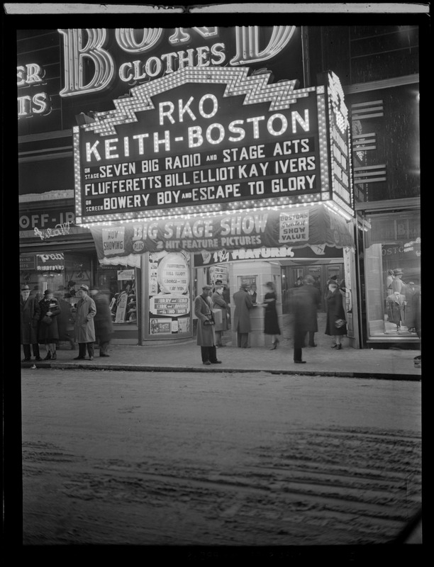 Marquee of RKO Keith-Boston - Digital Commonwealth