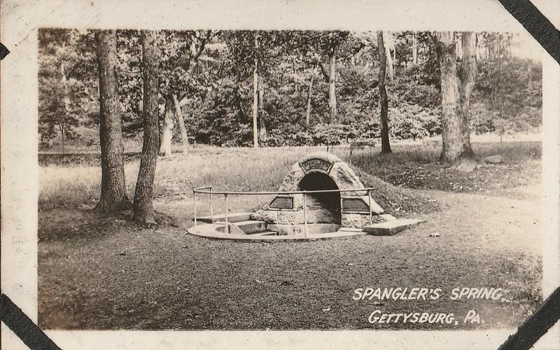 Spangler's Spring, souvenir view, Gettysburg, PA - Digital Commonwealth