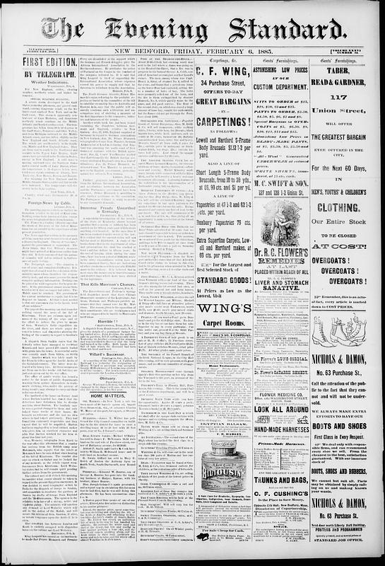 Evening Standard. February 06, 1885 - Digital Commonwealth