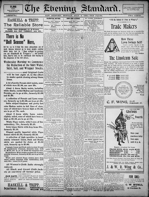 Evening Standard. July 03, 1899 - Digital Commonwealth