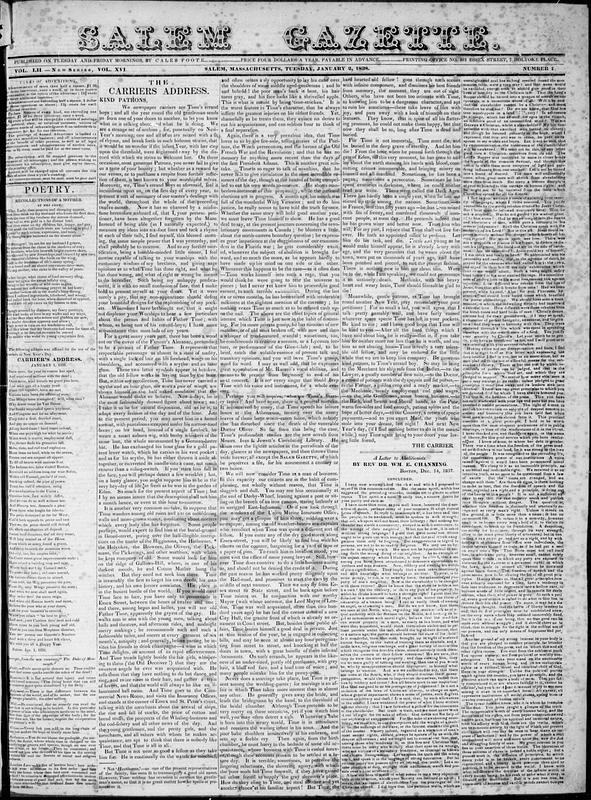 The Salem Gazette. January 02, 1838 - Digital Commonwealth