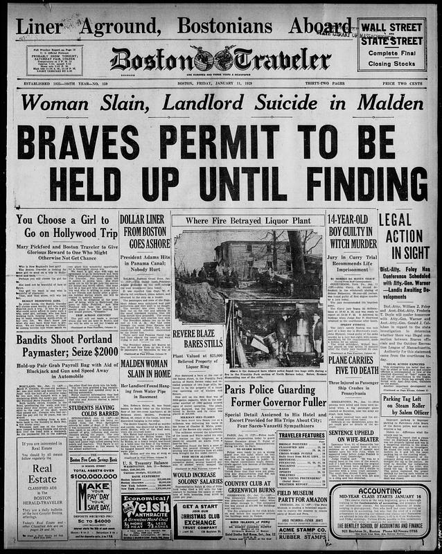 The Boston Traveler. January 11, 1929 - Digital Commonwealth