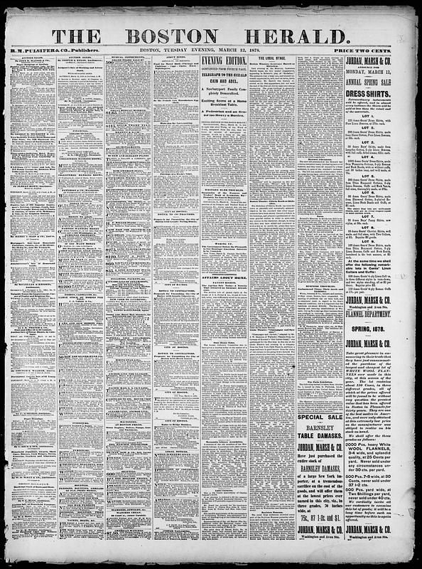 The Boston Herald. March 12, 1878 - Digital Commonwealth