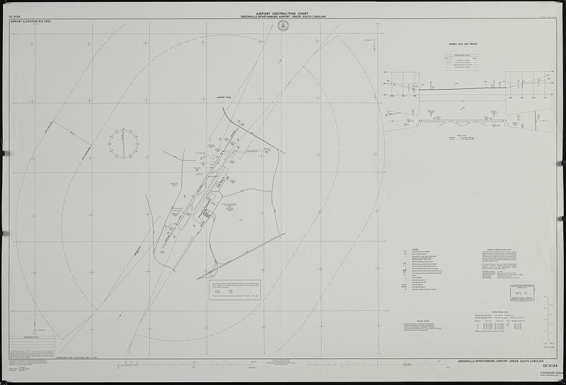 Airport obstruction chart, OC 5124, Greenville-Spartanburg Airport ...