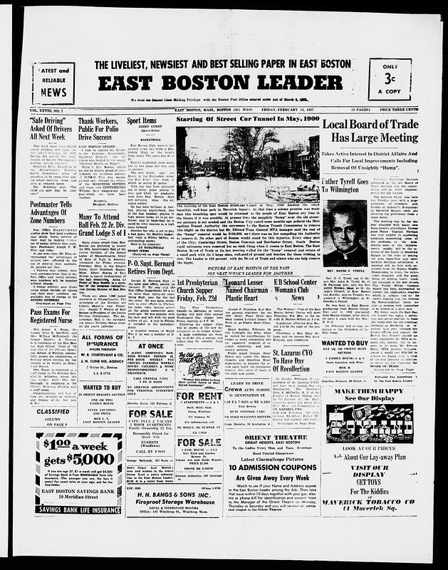 East Boston Leader. February 15, 1957 - Digital Commonwealth
