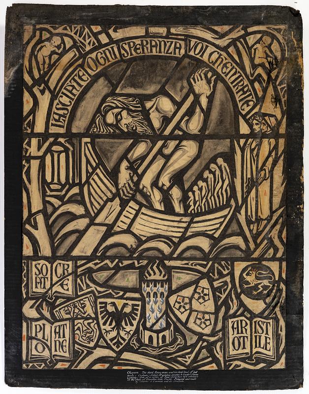 Charon. The dark ferry-man and his boatload of lost souls - cartoon ...