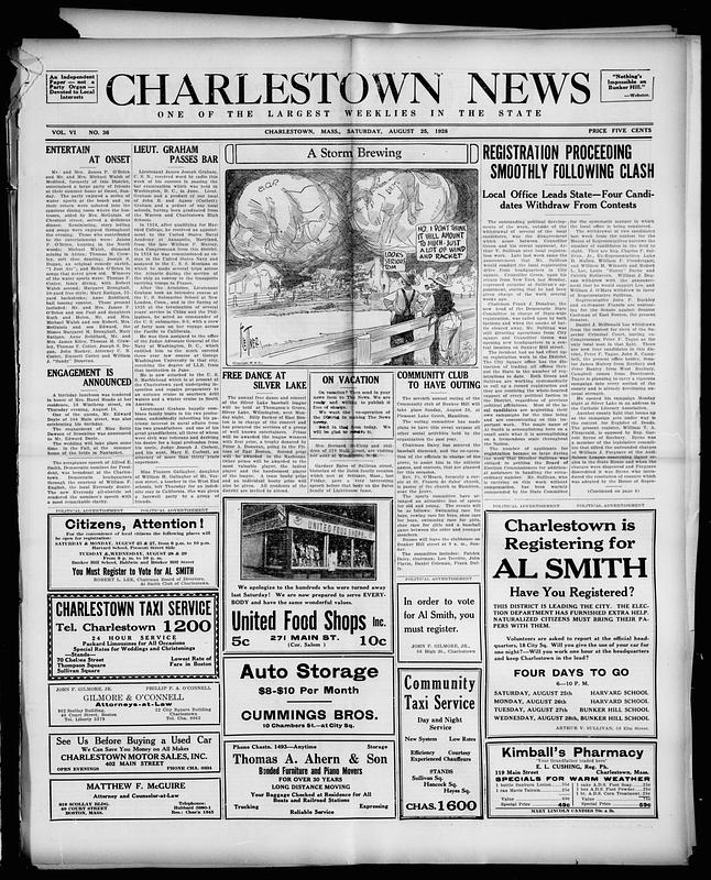 The Charlestown News. August 25, 1928 - Digital Commonwealth