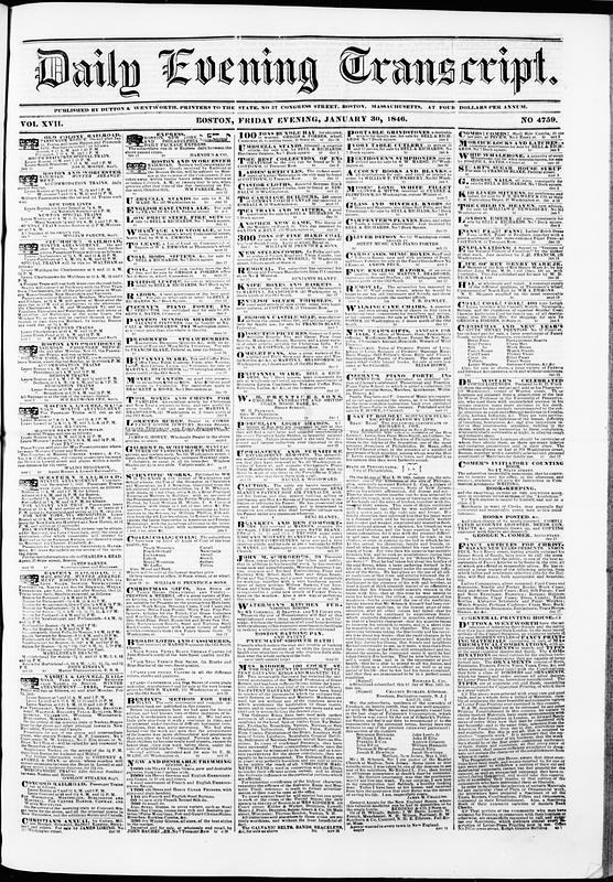 Daily Evening Transcript - Digital Commonwealth