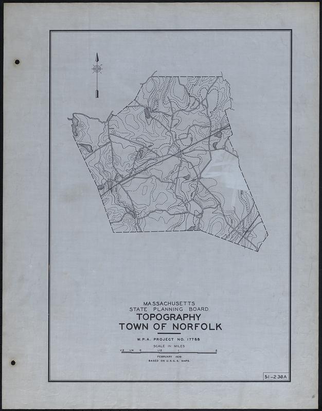 Topography Town of Norfolk - Digital Commonwealth