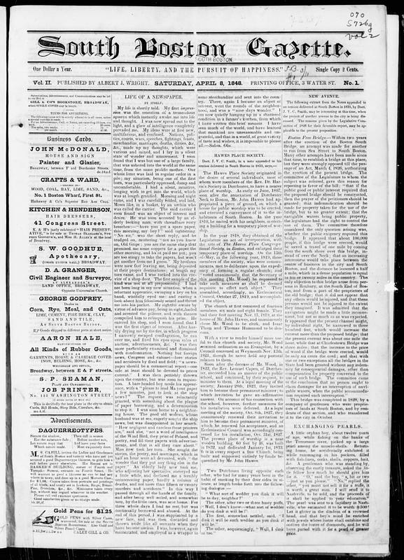 South Boston Gazette, April 08, 1848 - Digital Commonwealth