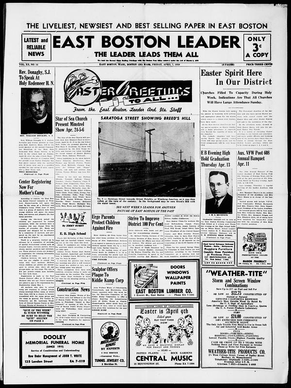 East Boston Leader. April 07, 1950 - Digital Commonwealth