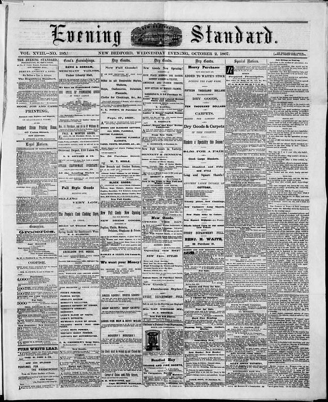 Evening Standard. October 02, 1867 - Digital Commonwealth