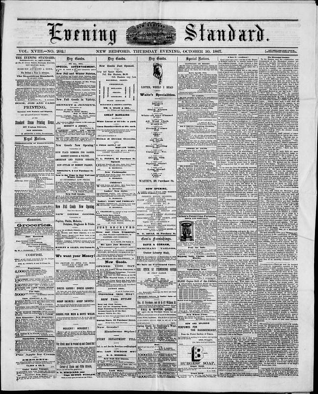 Evening Standard. October 10, 1867 - Digital Commonwealth