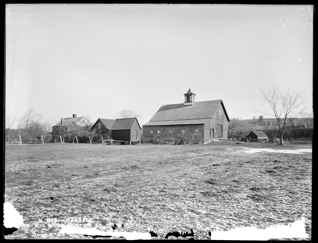 Wachusett Reservoir, George B. & Silas Newton's barn, on the west side ...