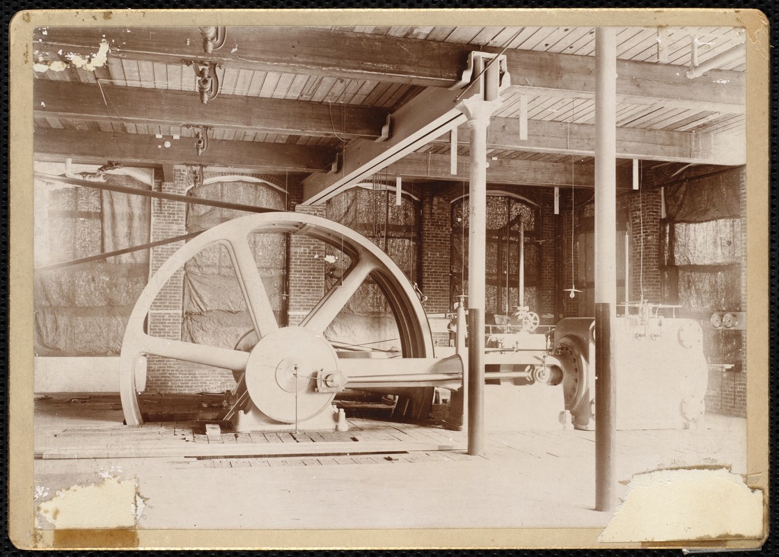 Lower Pacific Mills, steam engine - Digital Commonwealth