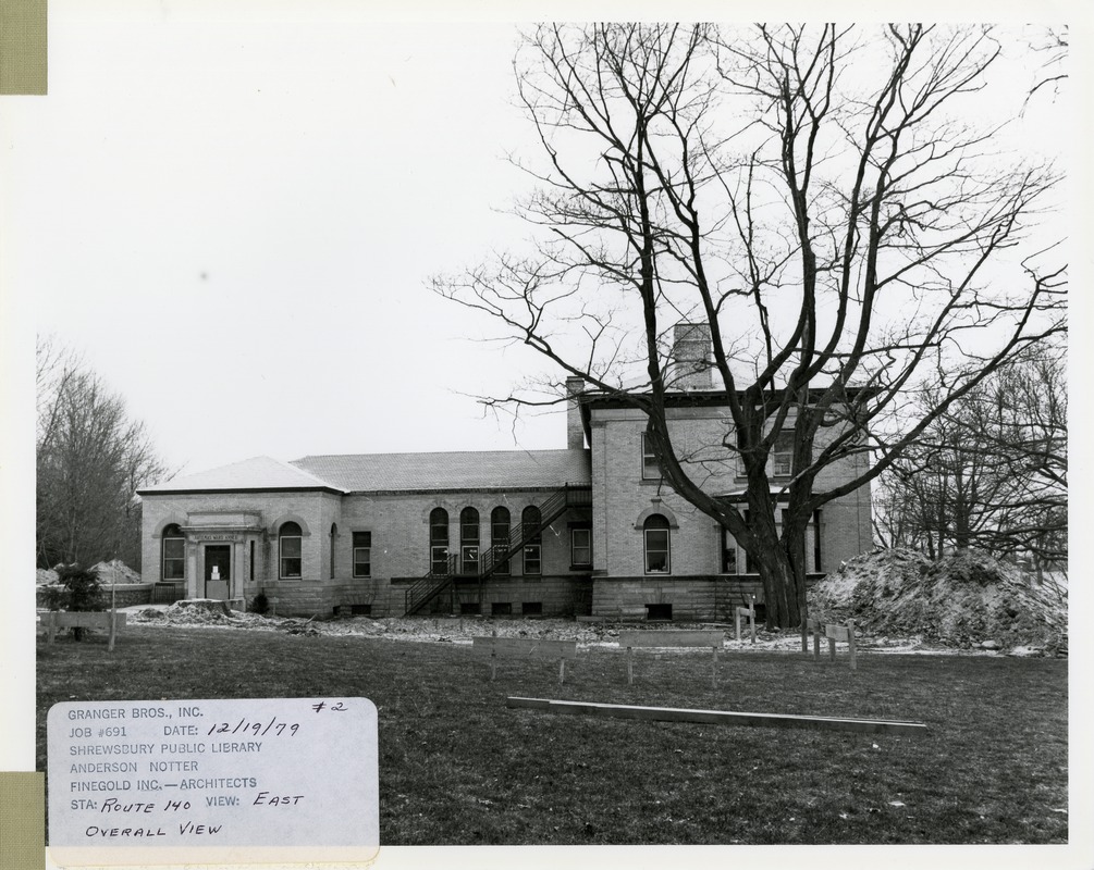 Shrewsbury Public Library Addition 1979-1980 - Digital Commonwealth