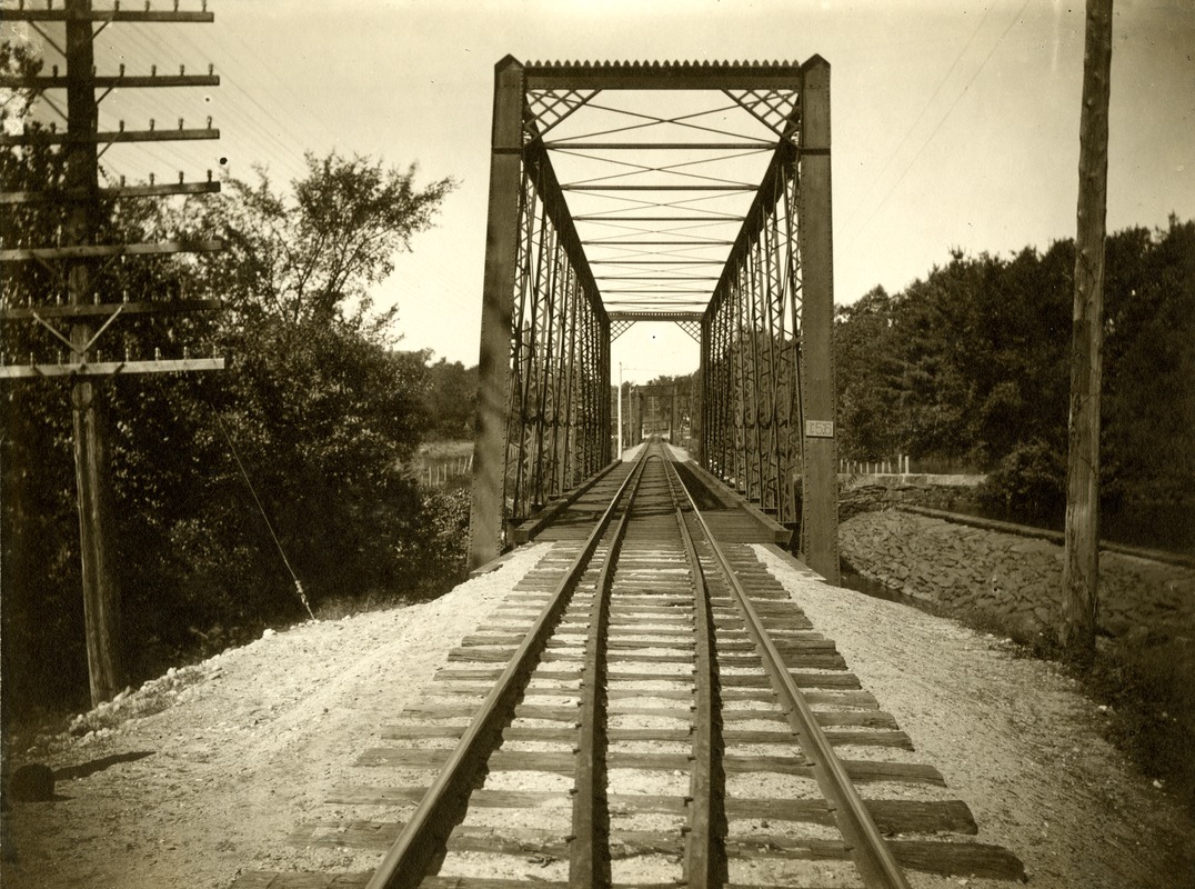 Massachusetts Central Railroad, showing two bridges - Digital Commonwealth